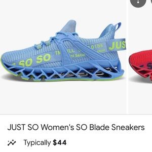 Just SoSo | Shoes | Nwt Light Blue Sneakers W Like Green Trim | Poshmark